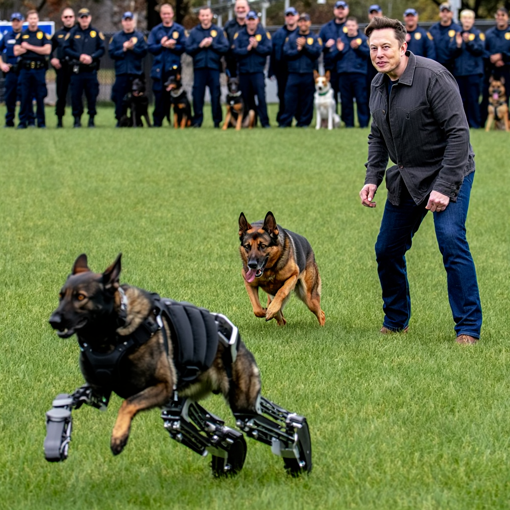 Elon Musk’s Revolutionary Gift: Injured Police Dog Receives Robotic ...