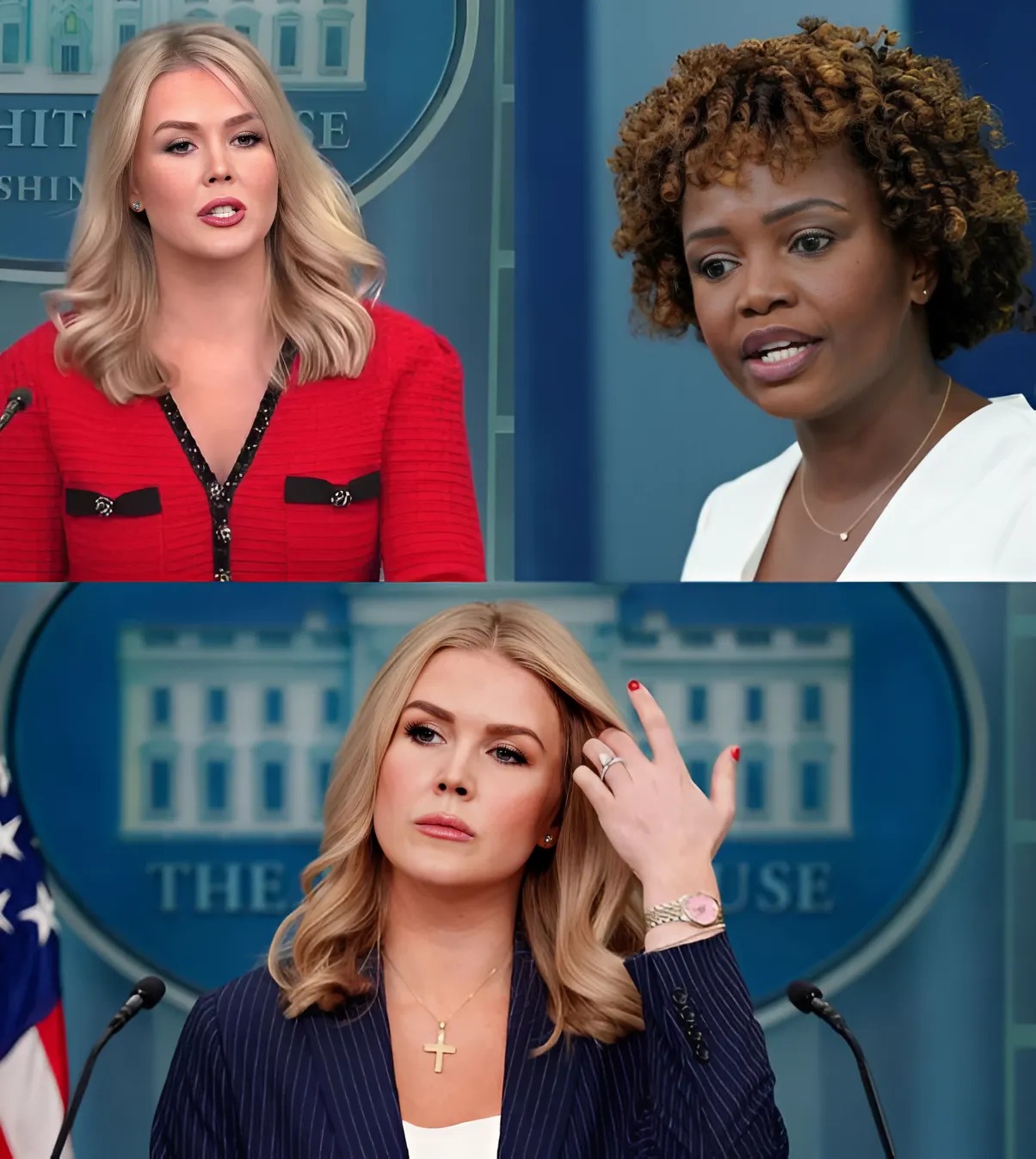 SHOCKING TV LIVE: Karoline Leavitt DESTROYS Karine Jean-Pierre LIVE on TV—Watch as Leavitt’s ...